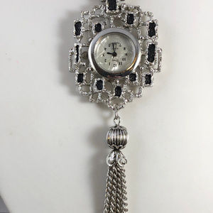 Vintage | Jewelry | Vintage Sheffield Pendant Watch Modern Cubic Style ...